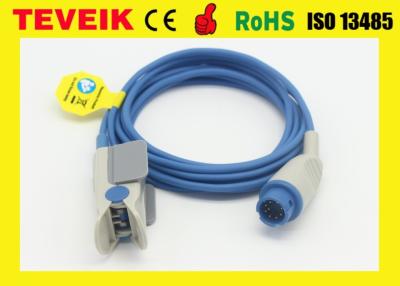 China Biolight Patient Monitor Round 9 Pin Reusable Spo2 Sensor For Adult Finger Clip for sale