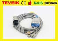 China Reusable Mindray 5 leadswire Round 6pin TPU ECG Cable For Patient Monitor for sale