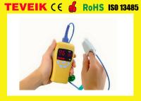 China Small Portable Pulse Oximeter Pulse Fingertip Oximeter Yellow Low Battery Prompt for sale
