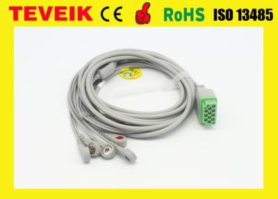China Factory Price Medical Reusable One Piece GE Marquette 5 leads ECG Cable For Dash 4000 Patient Monitor for sale