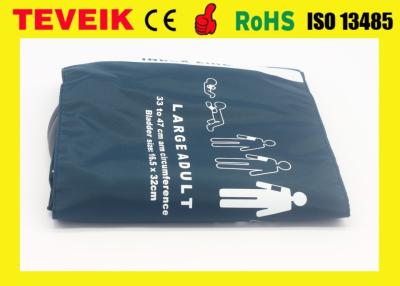 China 002791 Large adult NIBP cuff double hose for patient monitor Nylon Material for sale
