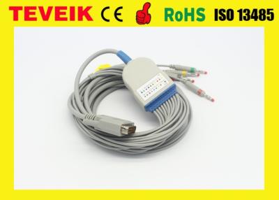 China Edan EKG Cable for SE-12 Express SE-3 SE-601A DB 15 pin 10 leads wire for sale