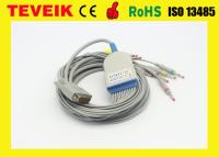 China Edan EKG Cable for SE-12 Express SE-3 SE-601A MS1-106902 DB 15pin Banana 4.0 for sale