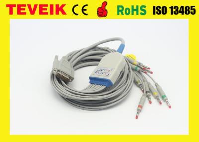 China Nihon Kohden ECG Cable for Patient Monitor ECG-9320 ECG-9522P BR-911D Banana AHA 40 Leadwire for sale
