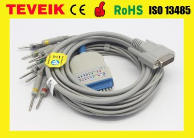 China Nihon Kohden BR-911D EKG cable for Medical monitor ECG-9320/ ECG-9522P DIN 3.0 for sale