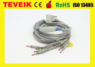 China Nihon Kohden EKG Cable for Cardiofax 6151/6353 EKG-8270/8350 8370/8420/8423/8450 for sale