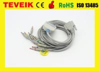 China Nihon Kohden 10 lead wires EKG cable for Cardiofax Q ECG-9130K ECG-9130P for sale