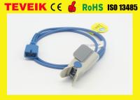 China reusable spo2 sensor for Contec patient monitor Adult pediatric finger clip 3ft DB 7pin spo2 sensor cable for sale