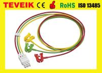 China HP Medical Patient Monitor ECG Cable M1672A EKG Cable 3 leads Clip IEC for sale
