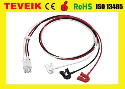 China HP Medical Patient Monitor ECG cable M1671A EKG Cable 3 leads Clip AHA for sale
