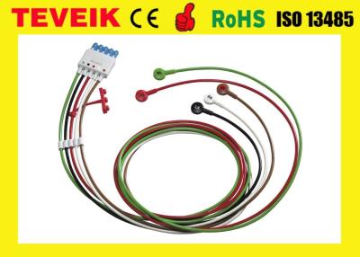 China HP Medical Patient Monitor ECG Cable M1625A EKG Cable 5 leads Snap AHA for sale