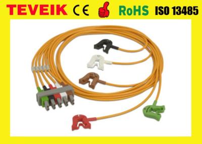 China HP Medical Monitor ECG Cable M1623A EKG Cable 5 leads Clip AHA for sale