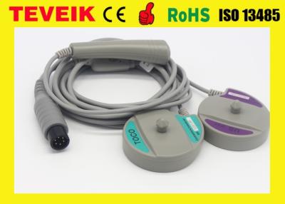 China Goldway Patient Monitor 3 In 1 Fetal Transducer With Gray TPU Cable Round 6pin for sale