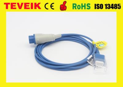 China Mindray SPO2 Extension Cable Compatible with LNCS sensor T5 T8 Round 7 pin to DB 9pin for sale