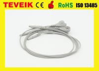 China Reusable Medical OEM / ODM DIN1.5 7 leads Holter Recorder ECG Leadwire cable with snap for sale