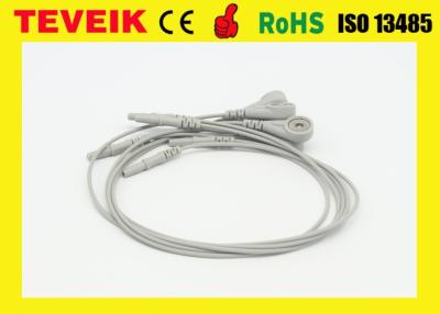 China Reusable Medical OEM / ODM DIN1.5 7 leads Holter Recorder ECG Leadwire cable with snap for sale