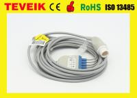 China Teveik Factory Mindray Reusable Round 12pin 5 leads ECG Cable For PM7000 Patient Monitor for sale
