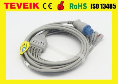 China Factory Price Medical Datex Cardiocap 5 leads Round 10pin ECG Cable For Patient Monitor for sale