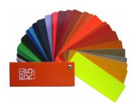 China Ral K5 Paint Color Cards / Chart Paperboard Material Folded Leaflet Binding for sale