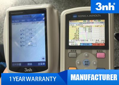 China Integrating Sphere Handheld Color Spectrophotometer D / 8 Structure Illumination for sale
