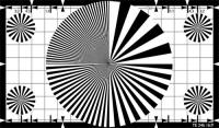 China Sector Star Camera Resolution Chart 36 Sectors With Corner Stars Reflectance TE220 for sale