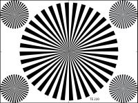 China Sector Star Camera Resolution Chart 36 Sectors With Corner Stars Reflectance TE220 for sale