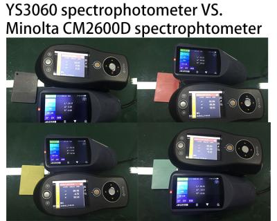 China 380-780nm Wavelength Range Portable Spectrophotometer Colorimeter YS3020 Wide Aperture for sale