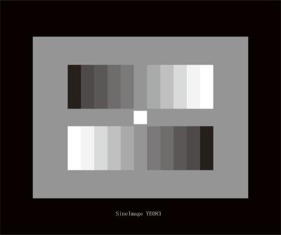 China Silk YE083 ITE Resolution Test Chart 11 Graduated Gray Scale For Electronic Cameras for sale