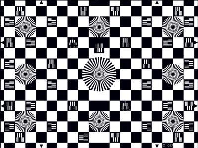 China SineImage YE006 Chessboard Test Chart Reflectance For Checking Geometry / Resolution for sale