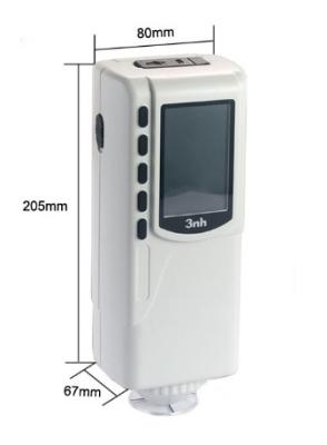 China Textile Pantone Color Chart Reader Portable Colorimeter Silk NR60CP 205*67*80mm Dimension for sale