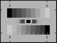 China Professional Resolution Test Chart Two 9 Graduated Counter Current Gray Scales for sale