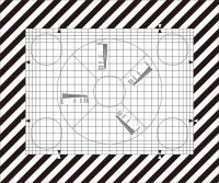 China Grid Lines Resolution Test Chart Sineimage NJ-10-100A Custom For TV Cameras for sale