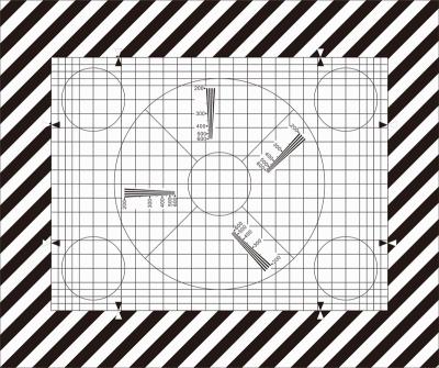 China Grid Lines Resolution Test Chart Sineimage NJ-10-100A Custom For TV Cameras for sale