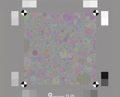 China Reflective Dead Leaves Target Colored Camera Lens Test Chart 18% Transmission TE276 for sale