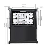 China Electric Resolution Test Chart , Multi Test Charts Bracket T1422-4D Caster Design for sale