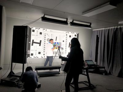 China Full Light Box camera Resolution Chart Illumination 0-3000 Lux Silk T8B-X 2300K--8500K for sale
