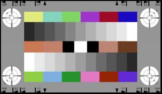 China Calibration Resolution Test Chart 0.45 gamma Designed To Color Align Hd Cameras for sale