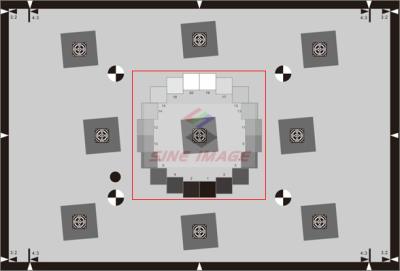China Low Contrast Sfr Digital Camera Resolution Chart Target Standard Version with light box for sale
