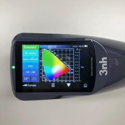China 45/0 Geometry Silk YS4560 8mm Aperture Portable Spectrophotometer for sale