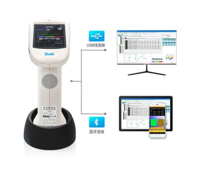 China Handheld Silk Spectrophotometer Colour Spectrum Meter Colorimeter With 5 Apertures for sale