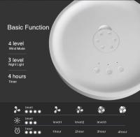 China Rechargeable Portable Foldable Fan Remote Control 10000mAh Battery With Timer Function for sale