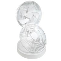 China Portable Desktop Rechargeable 9inch Foldable Fan With LED Light for sale