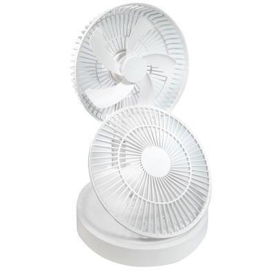China Portable Desktop Rechargeable 9inch Foldable Fan With LED Light for sale