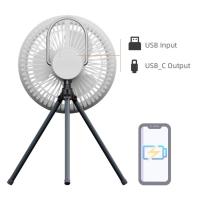 China Usb 12 Inch Outdoor Camping Fan Portable With 7800mAh Battery for sale