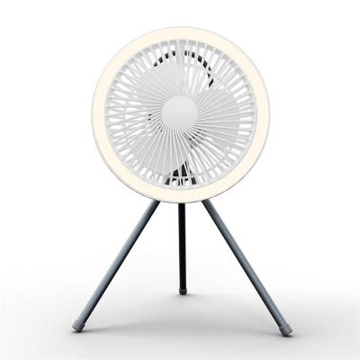 China USB Rechargeable Portable Camping Fan With Led Light 1.30lb for sale