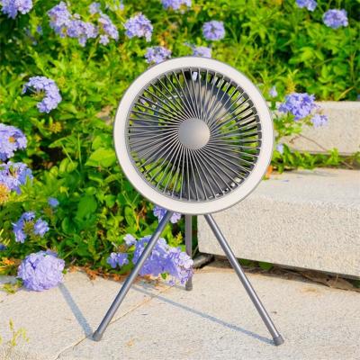 China LED Ring Lights Portable Camping Fan 7800mAh Rechargeable Tent Fan for sale