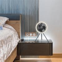China HEBRONFAN 5000mah Rechargeable Tent Fan With Led Light Digital Control for sale