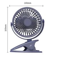 China 6000mAh Battery Operated Rechargeable Clip Fan With LED Light for sale