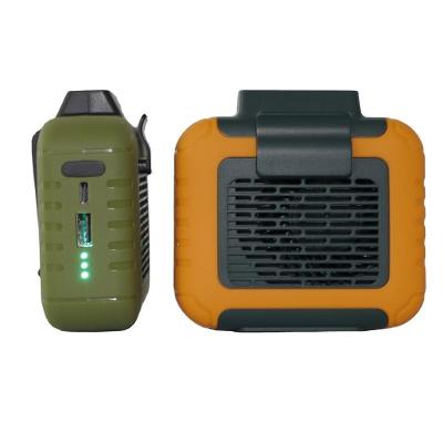 China Push Button Control Waist Hanging Fan Air Cooling 256g 100x40x98mm for sale