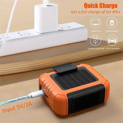 China 6000mah Rechargeable Portable Waist Fan Hanging Small Waist Clip Fan for sale